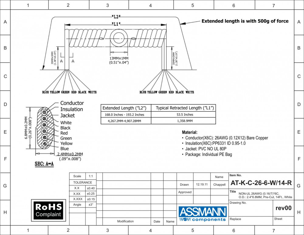 AT-K-C-26-6-W/14 technical drawing preview