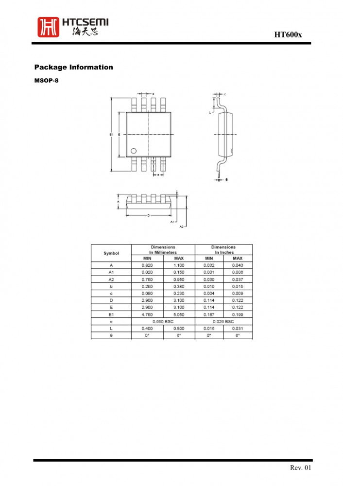 HT6004 datasheet page 9