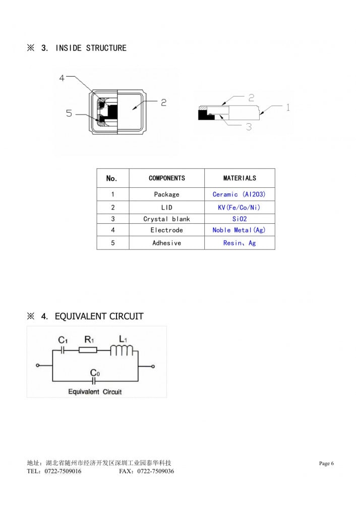 SX20Y016000B91T specification page 6