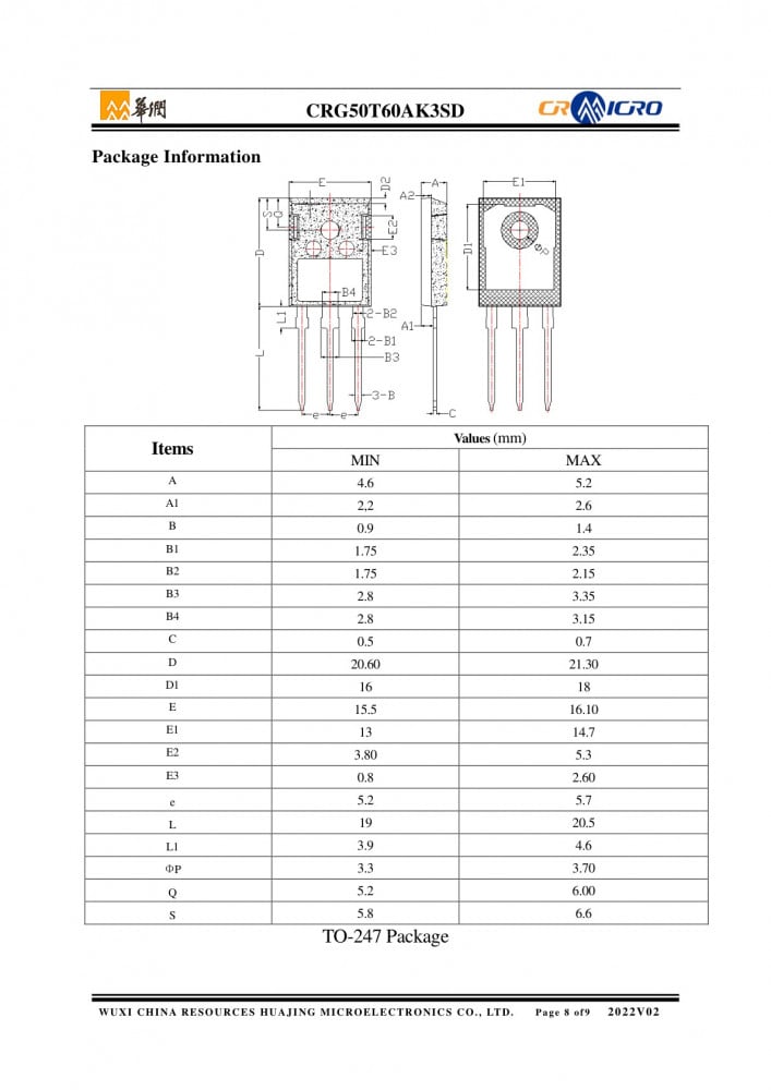 CRG50T60AK3SD datasheet page 8