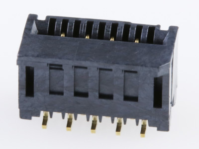 Easy-On FFC/FPC Connector, 0.50mm Pitch, Surface Mount, Vertical, Non-ZIF, Reverse Footprint, Tin Bismuth Plating, Long Terminal Type, Black, 8 Circuits
