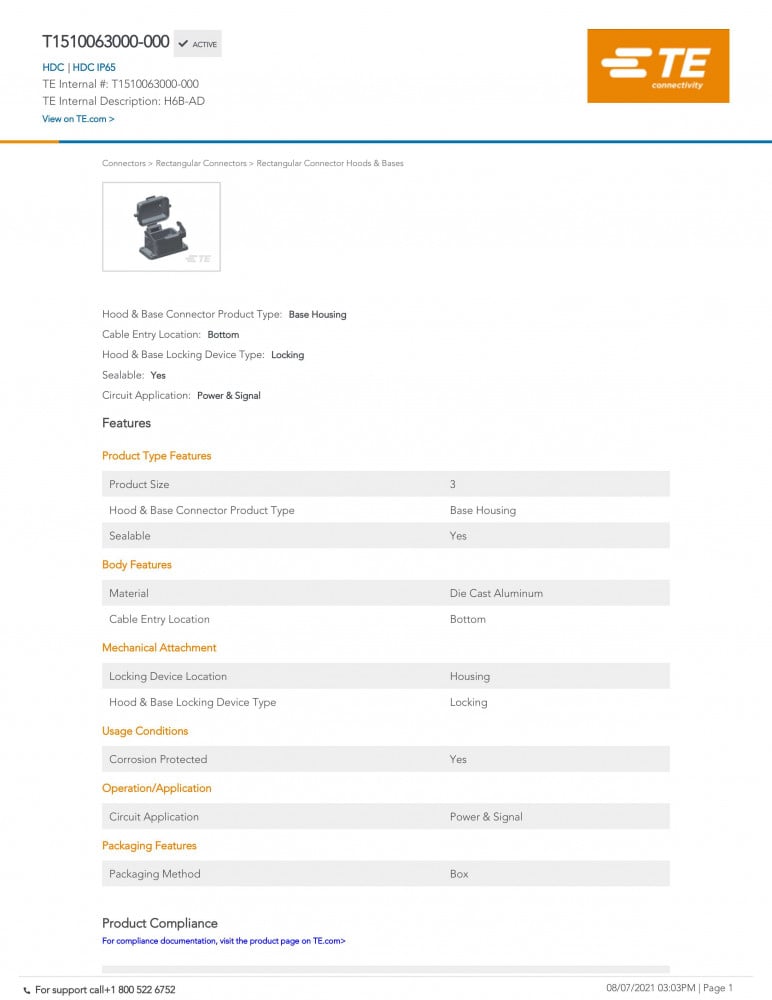 T1510063000-000 technical document page 1