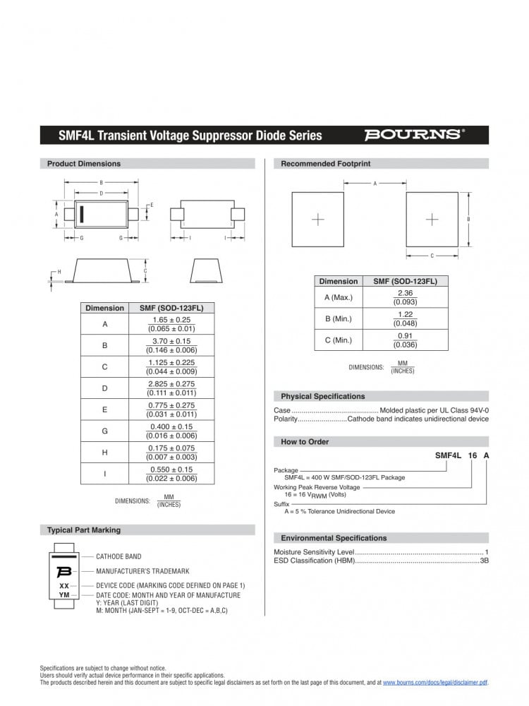 SMF4L12A datasheet page 3