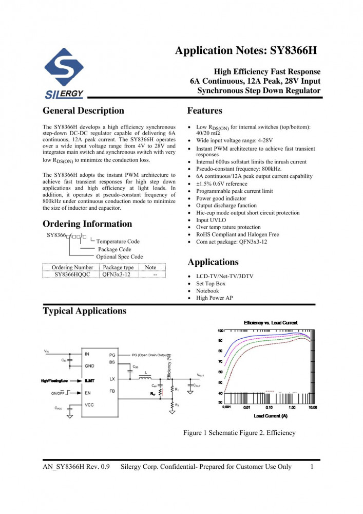 SY8366HQQC datasheet page 1