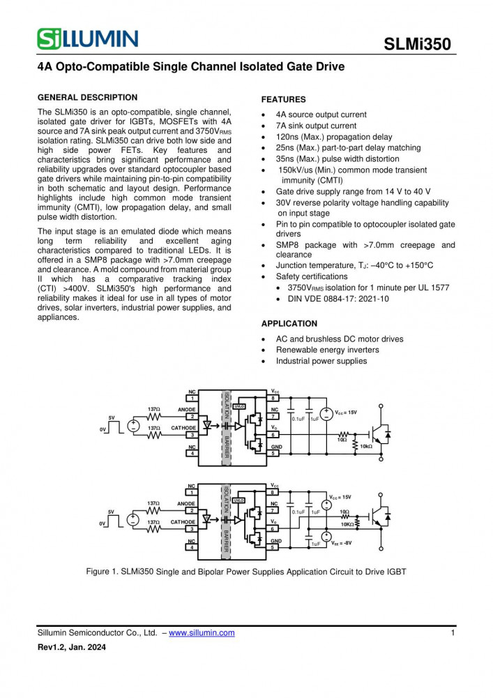 SLMi350 datasheet page 1