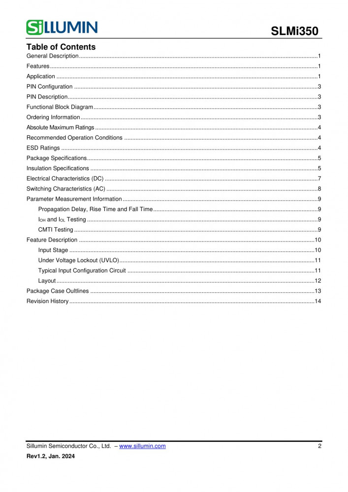SLMi350 datasheet page 2