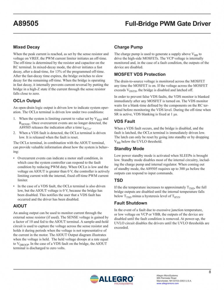 A89505 datasheet page 8