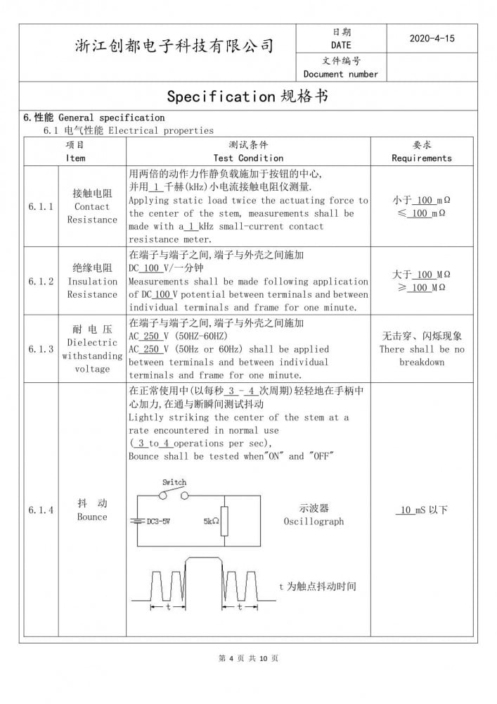 CAX specification page 4