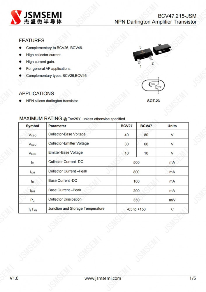 BCV47,215-JSM datasheet page 1