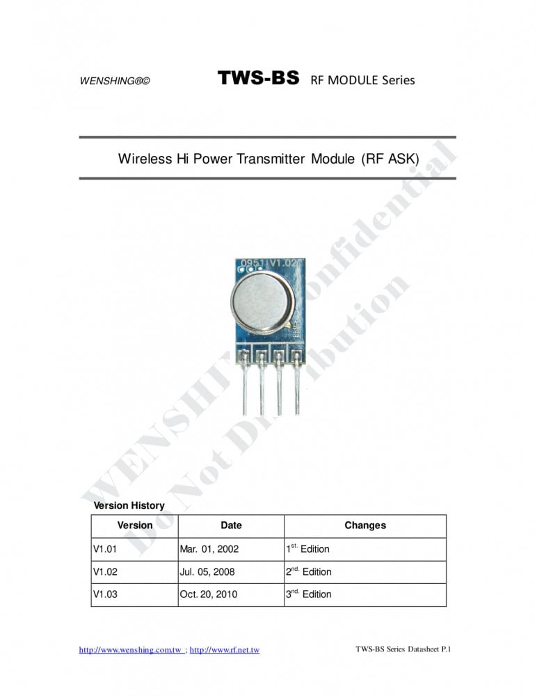 WRL-10535 technical document page 1