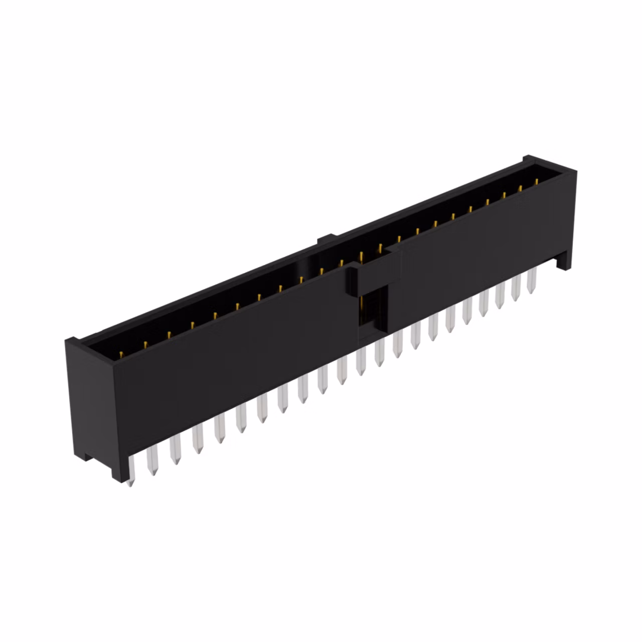C-Grid III PCB Header, 2.54mm Pitch, Through Hole, Single Row, Vertical, Shrouded, 22 Circuits, 0.05µm Gold (Au) Flash Plating for sale