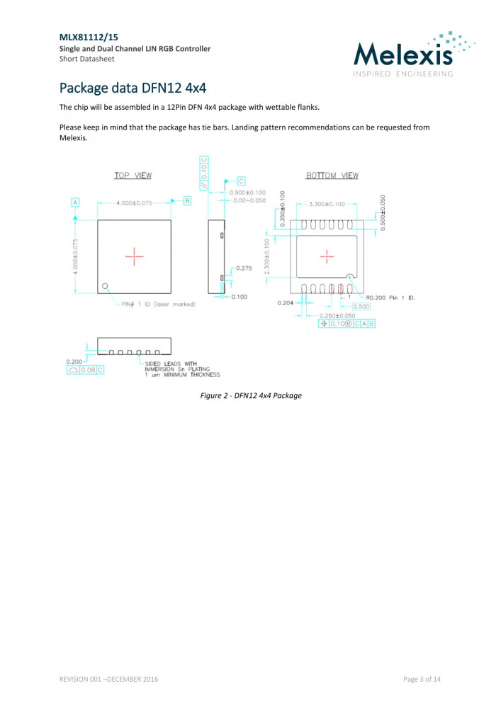 MLX81115 datasheet page 3