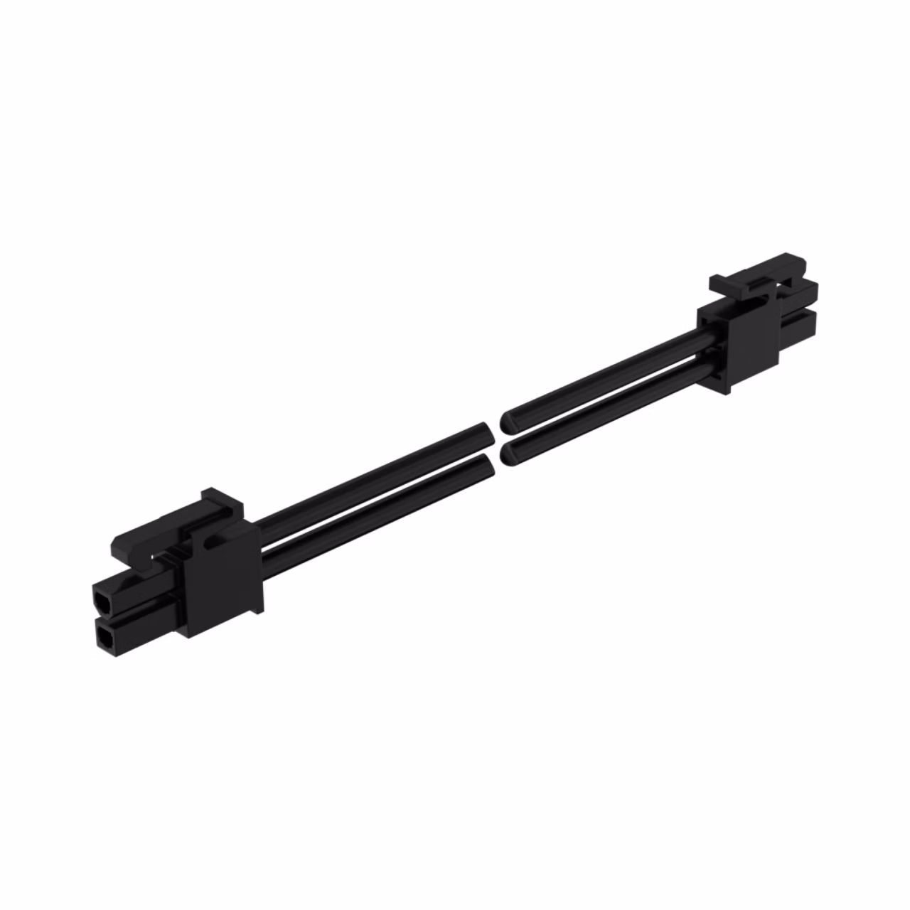 Mini-Fit Versa-to-Mini-Fit Versa Off-the-Shelf (OTS) Cable Assembly, 4.20mm Pitch, Dual Row, 150.00mm Length, 2 Circuits, Black for sale