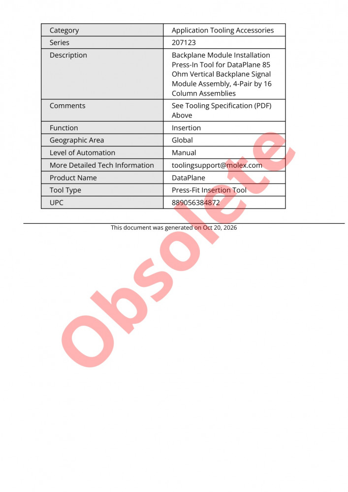 Tooling document preview, page 2