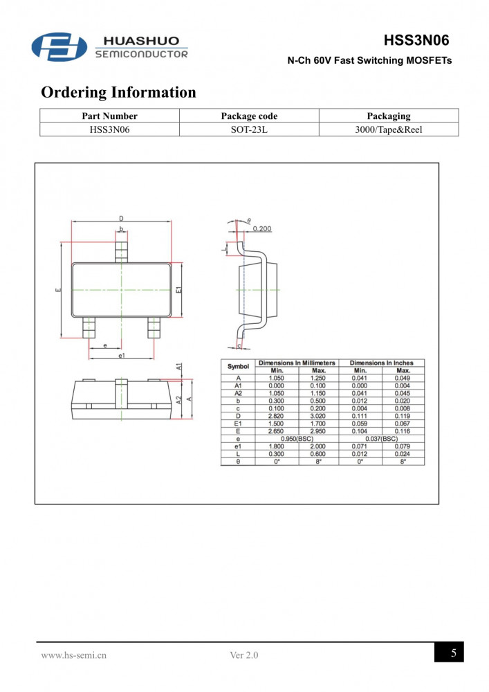 HSS3N06 technical document page 5