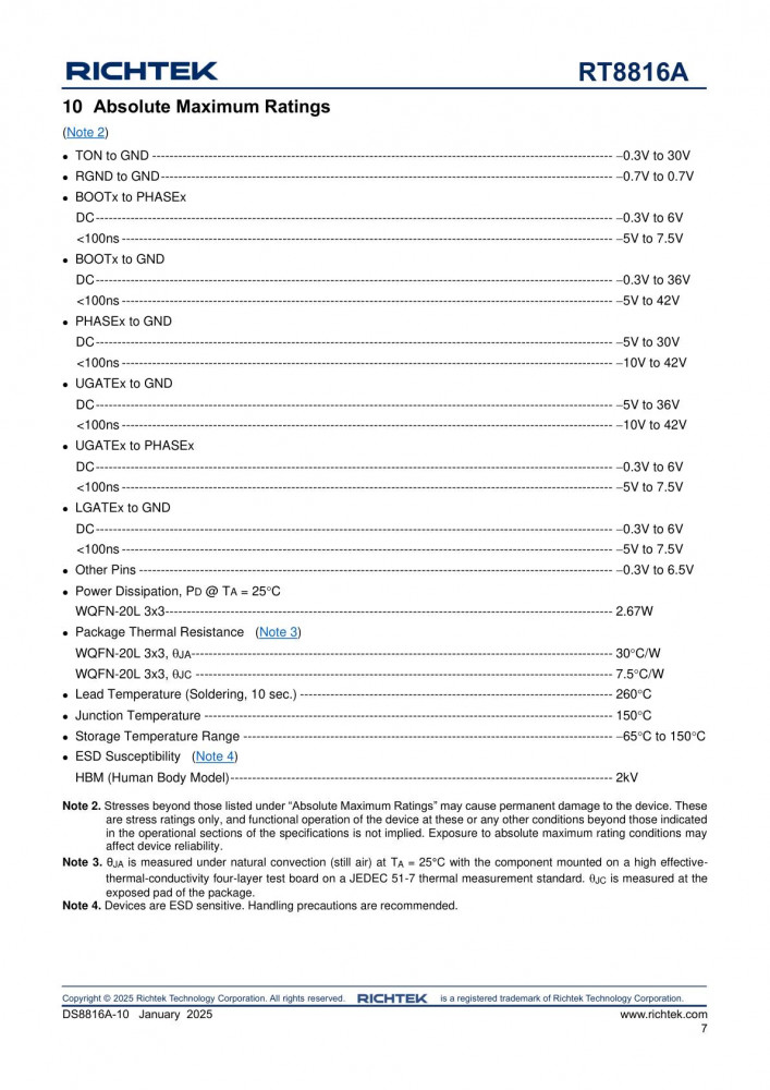 RT8816A datasheet page 7