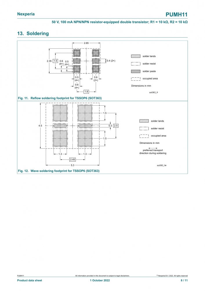 PUMH11 datasheet page 8