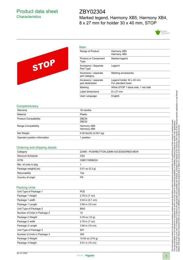 ZBY02304 technical document page 1