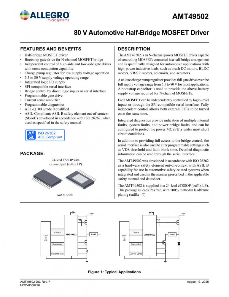 AMT49502 datasheet preview, page 1