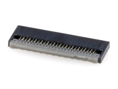Easy-On Back Flip FPC Connector, 0.30mm Pitch, LA75 Series, Right-Angle, Surface Mount, Dual Contact Style, 0.75mm Height, 35 Circuits