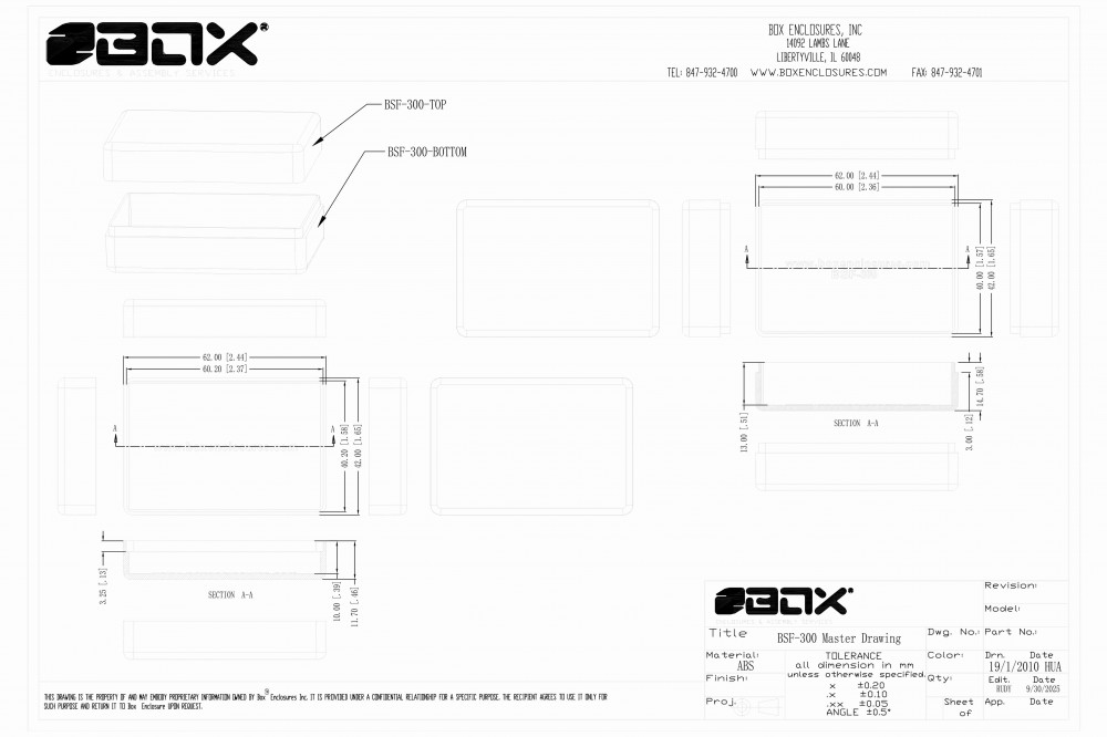 BSF-300 master drawing preview