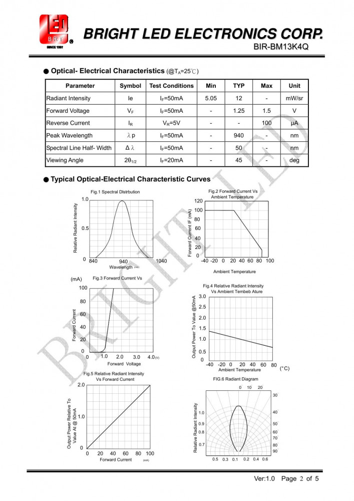 BIR-BM13K4Q datasheet page 2