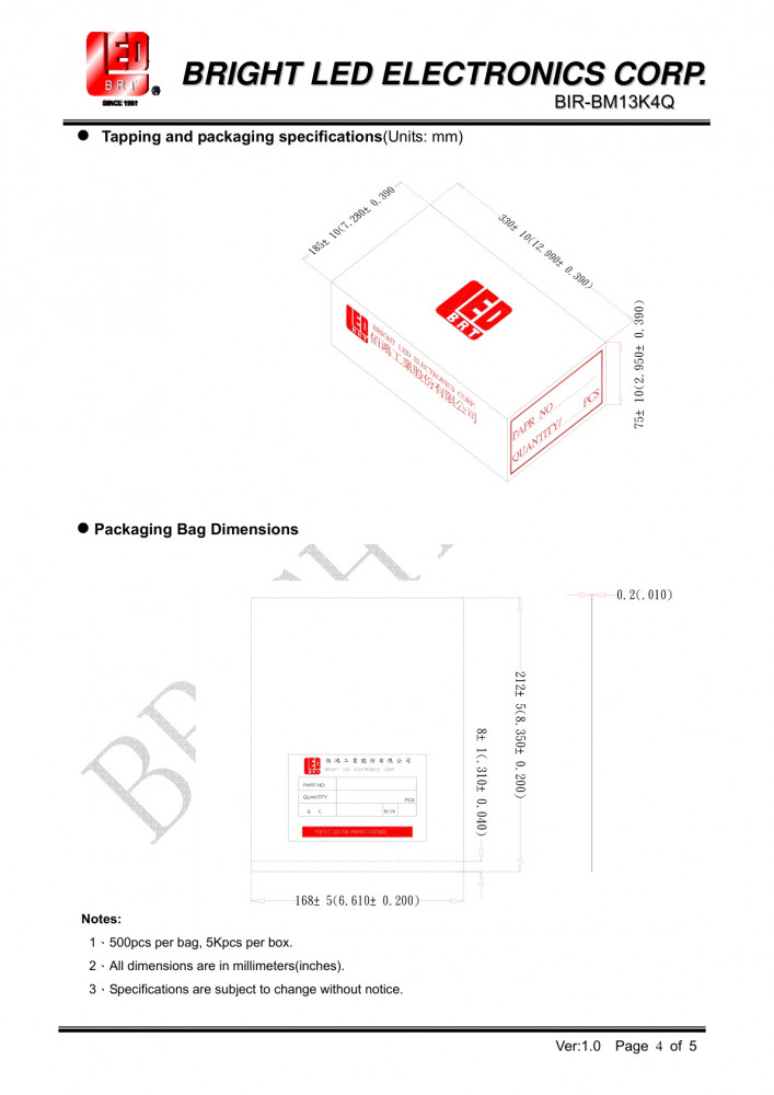 BIR-BM13K4Q datasheet page 4