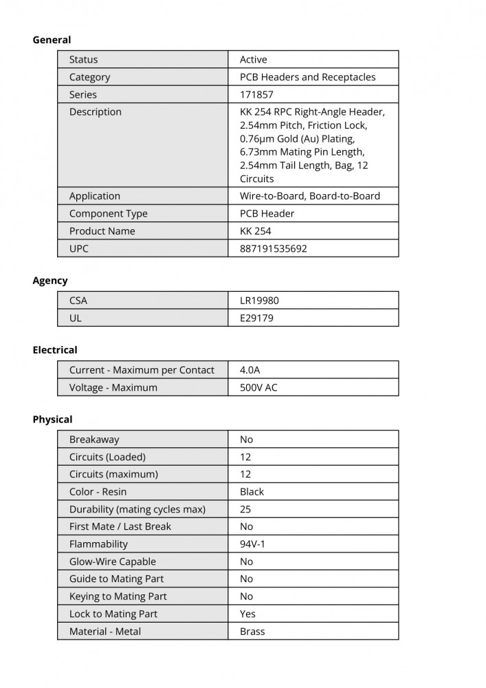 MOLEX 1718572012 technical document page 2