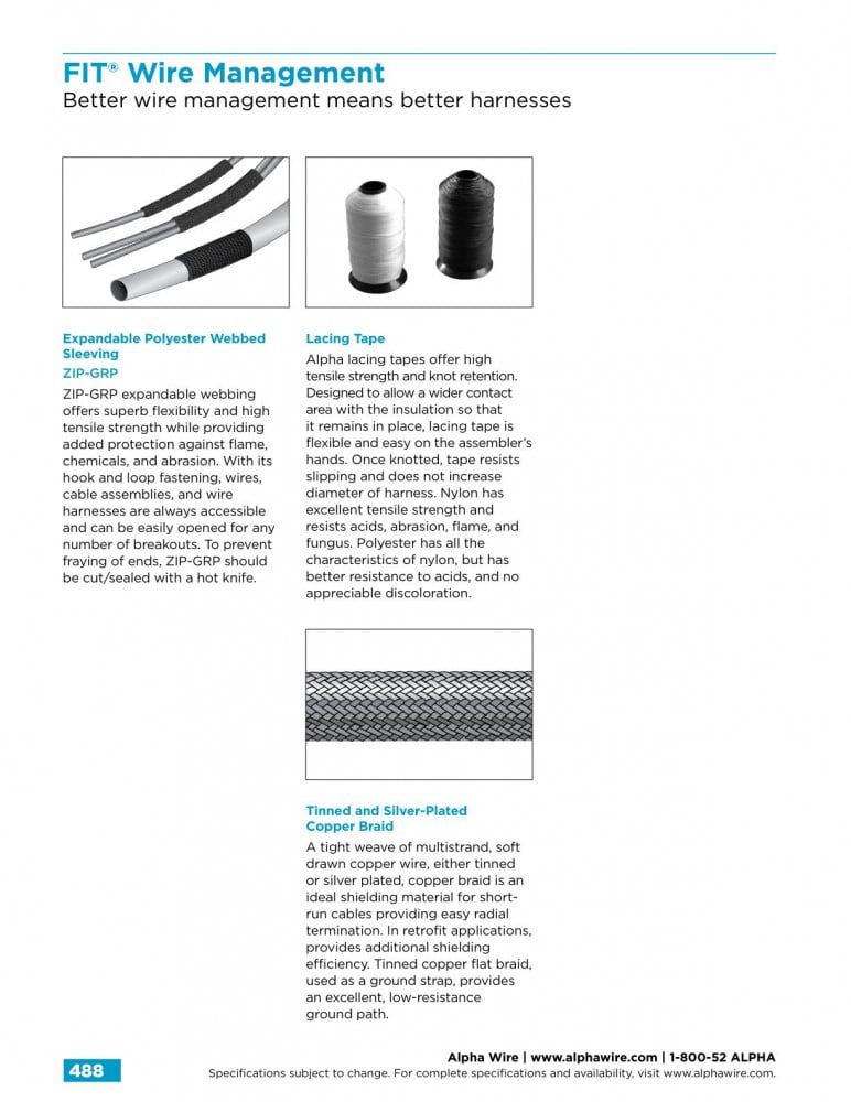Alpha Wire FIT document page 8
