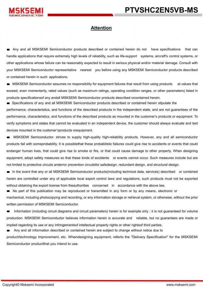 PTVSHC2EN5VB-MS datasheet page 7