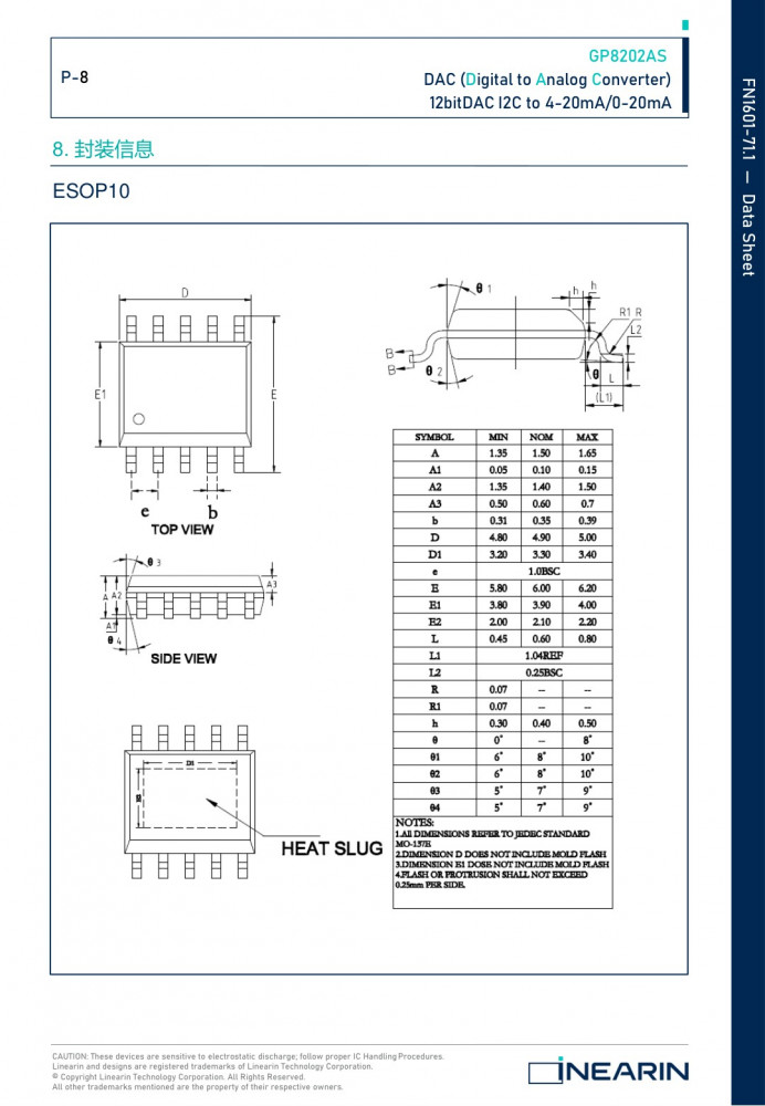 GP8202AS-TC50-EW datasheet page 8