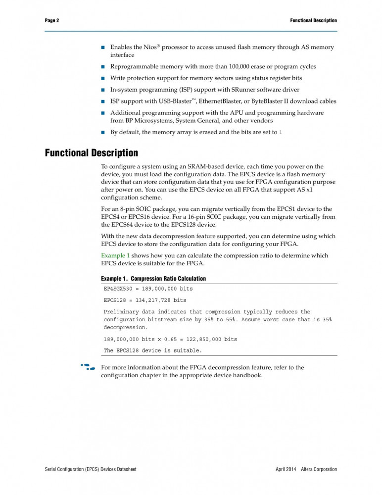 EPCS4SI8N datasheet page 2