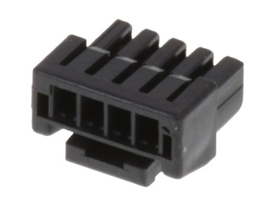 Micro-Lock Plus Receptacle Housing, 1.25mm Pitch, Single Row, with Positive Lock, 6 Circuits, Low-Halogen, Black for sale
