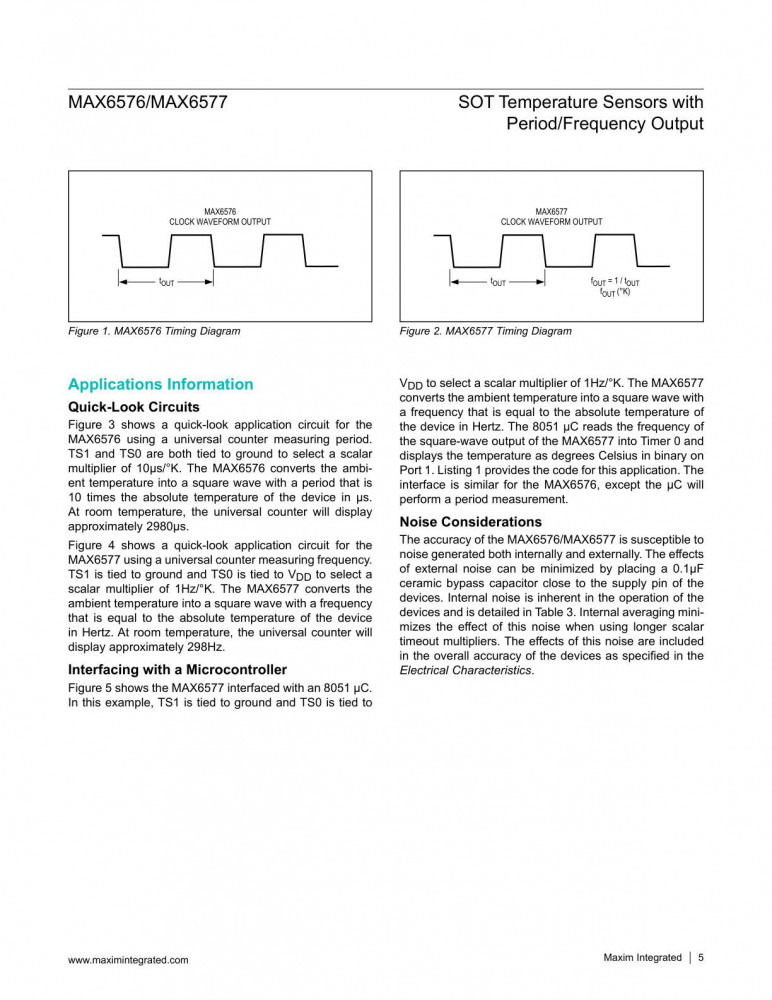 MAX6577 datasheet page 5
