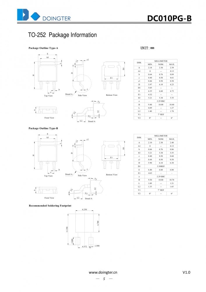 DC010PG-B datasheet page 5