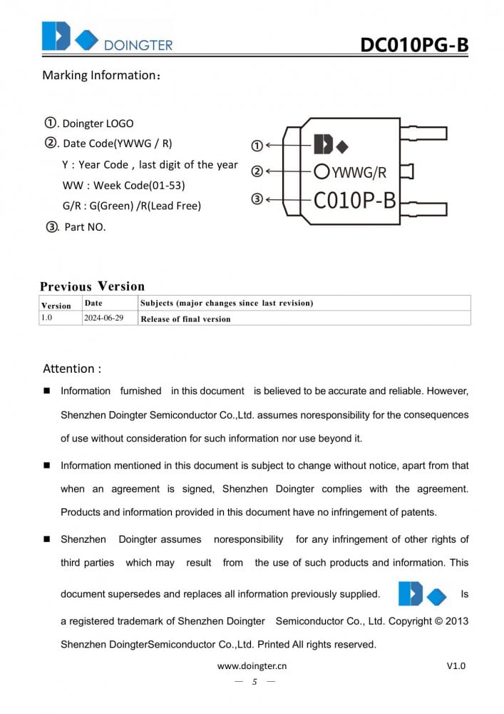 DC010PG-B datasheet page 6