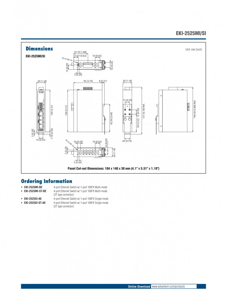 EKI-2525MI/SI product document, page 2