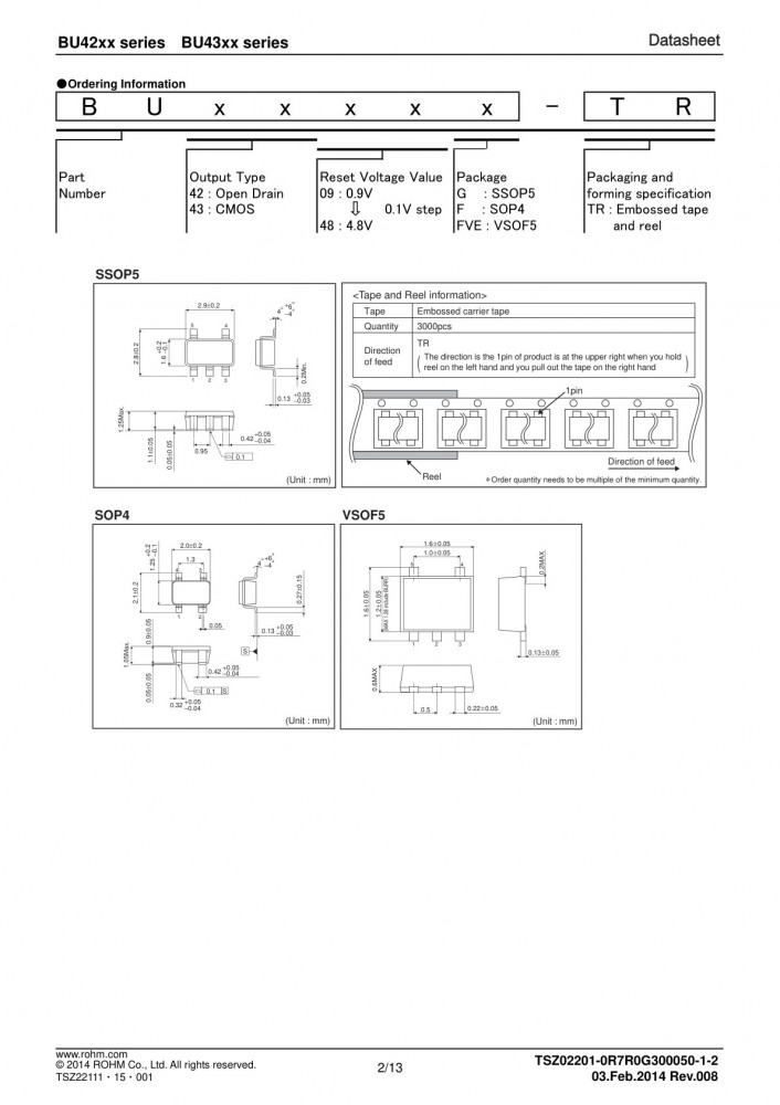BU4230G-TR technical document page 2