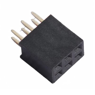 Hong Cheng HC-PM200-6.35H-2x2PZ-02A Female Socket Header Receptacle