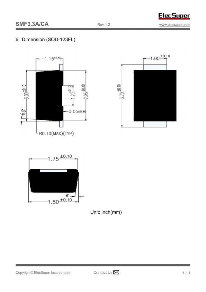SMF3.3A datasheet page 4
