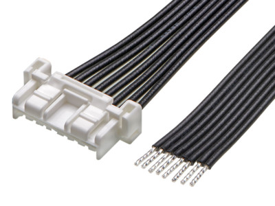 CLIK-Mate-to-Pigtail Off-the-Shelf (OTS) Cable Assembly, 2.00mm Pitch, Single Row, 600.00mm Length, 10 Circuits, White