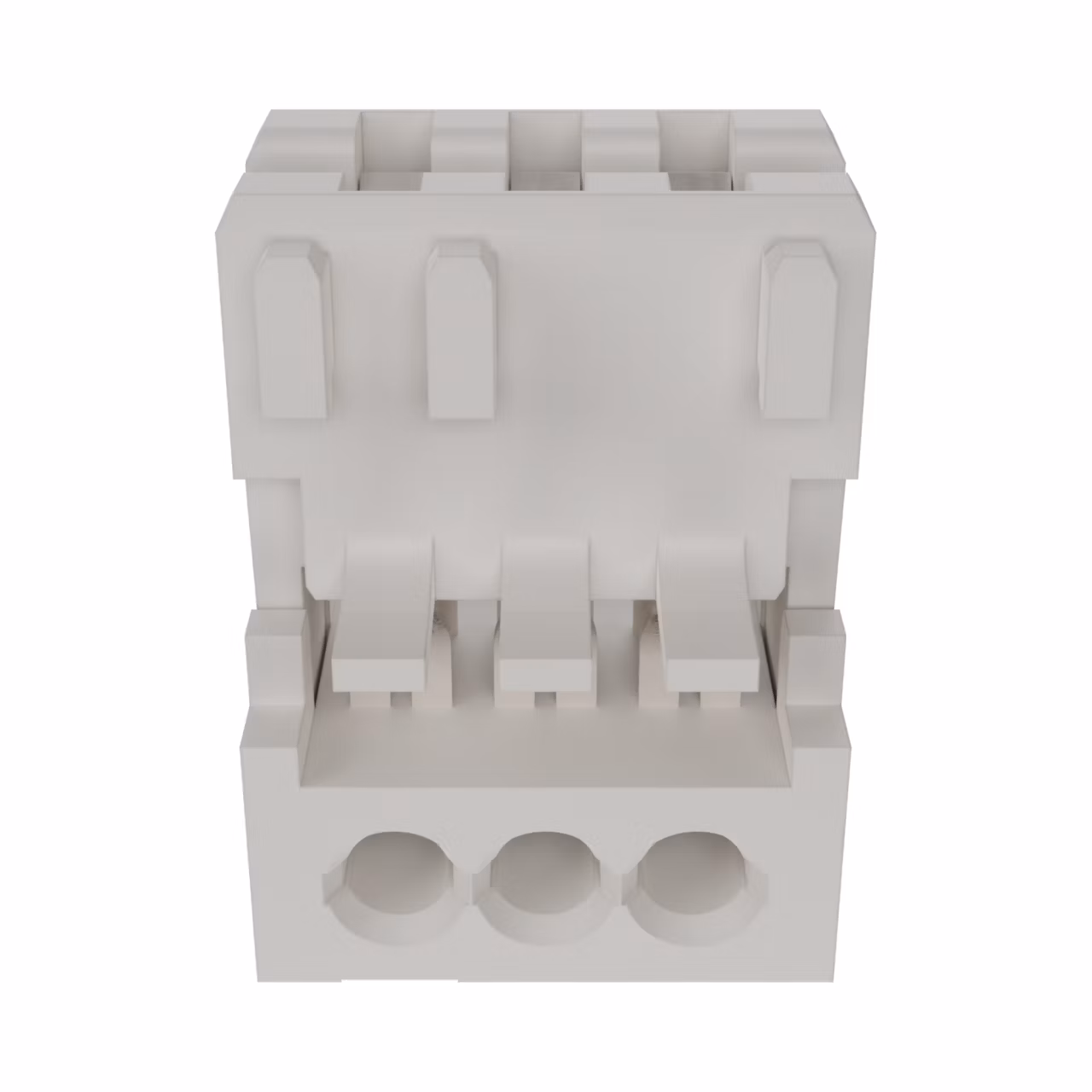 Appli-Mate RAST 2.5 Female Connector, 2.50mm Pitch, 3 Circuits, Positions C Removed, Open Endwalls for sale