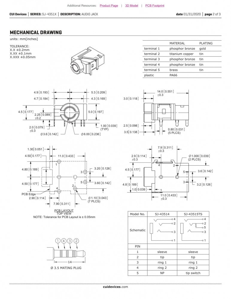 SJ-43515TS datasheet page 2