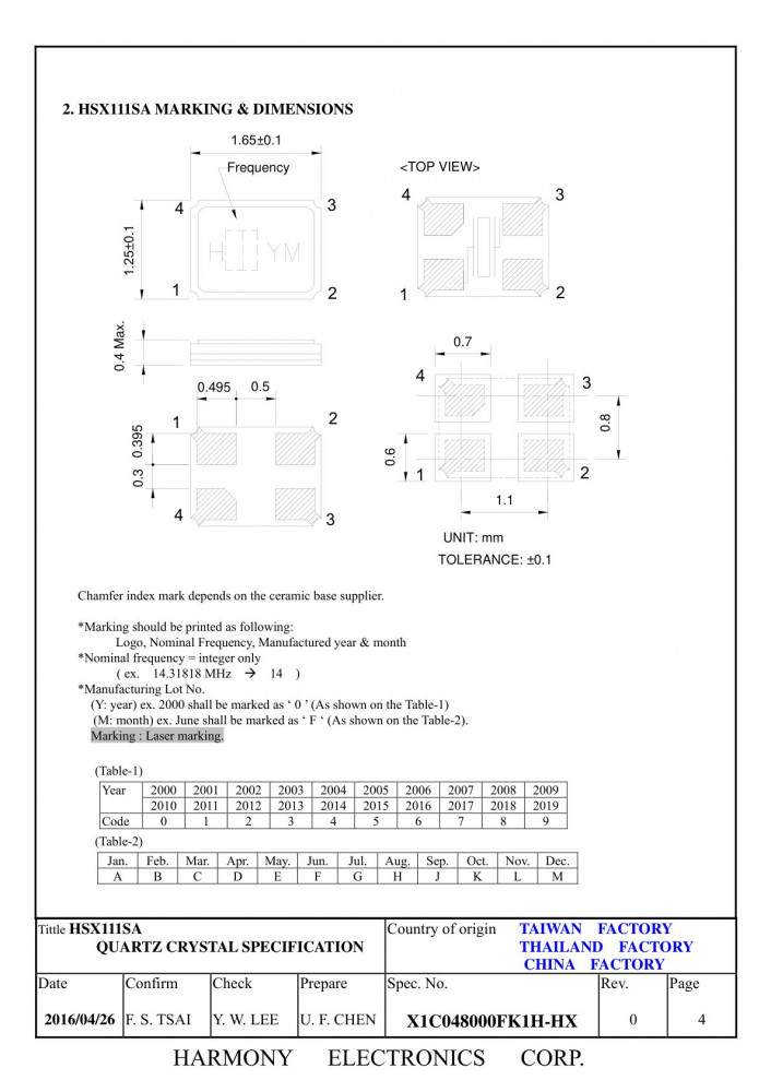 X1C048000FK1H-HX specification page 4