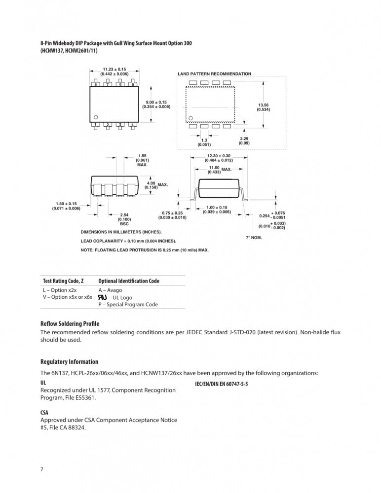 HCPL-0601 datasheet page 7