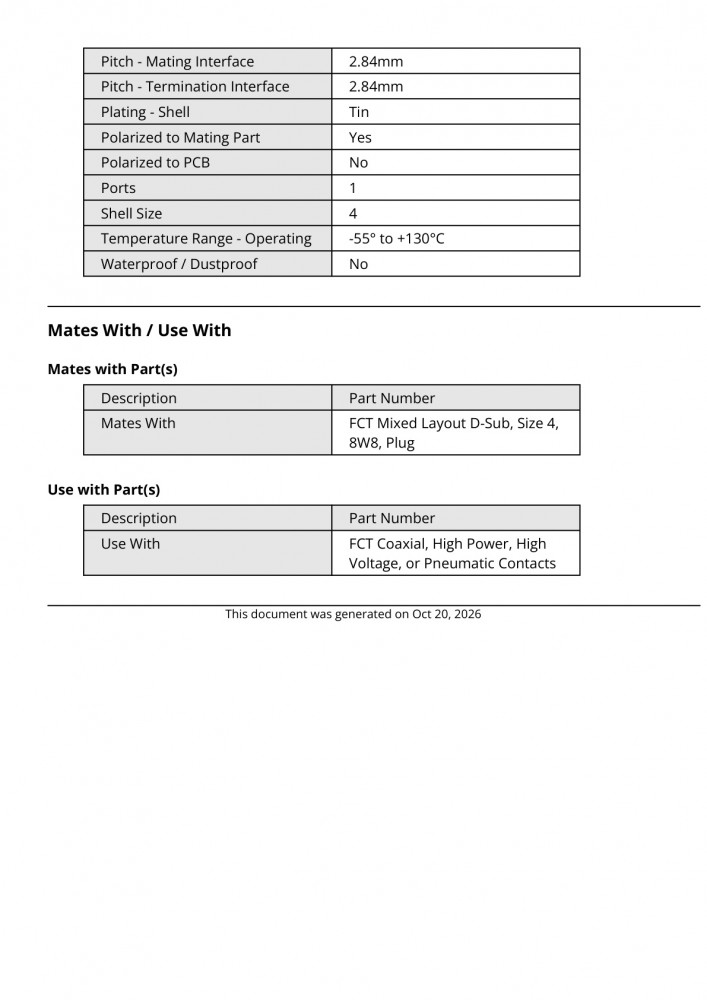 MOLEX 1731071203 product drawing preview, page 3