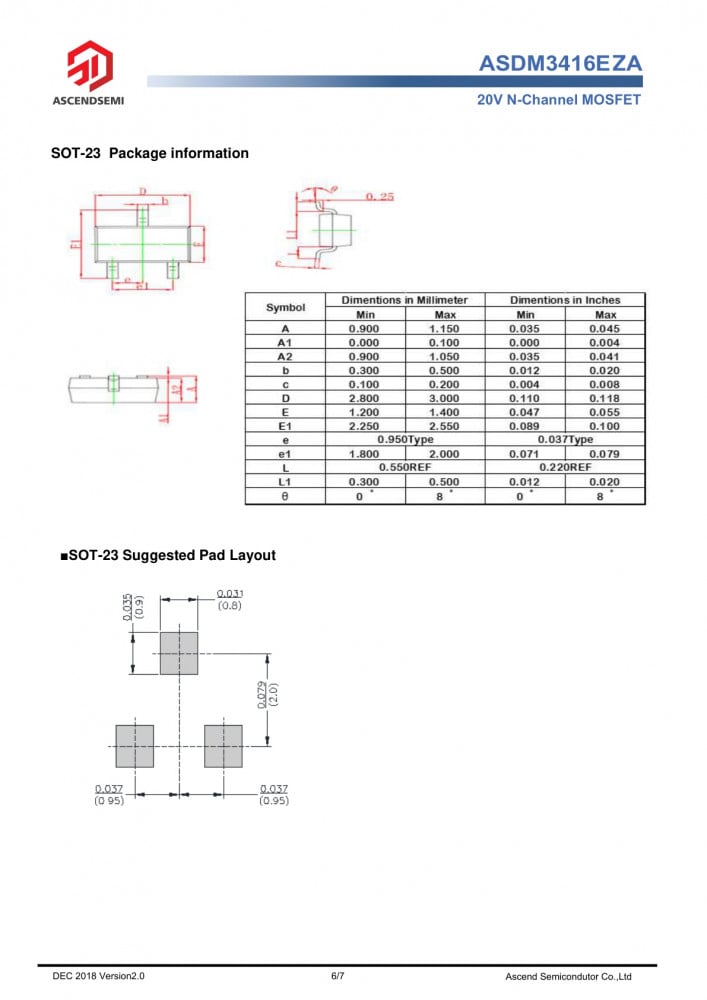 ASDM3416EZA-R datasheet page 6