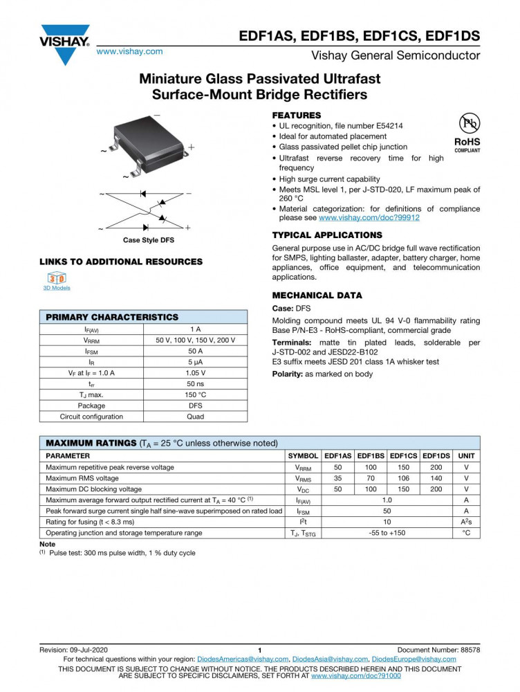 EDF1BS technical document page 1