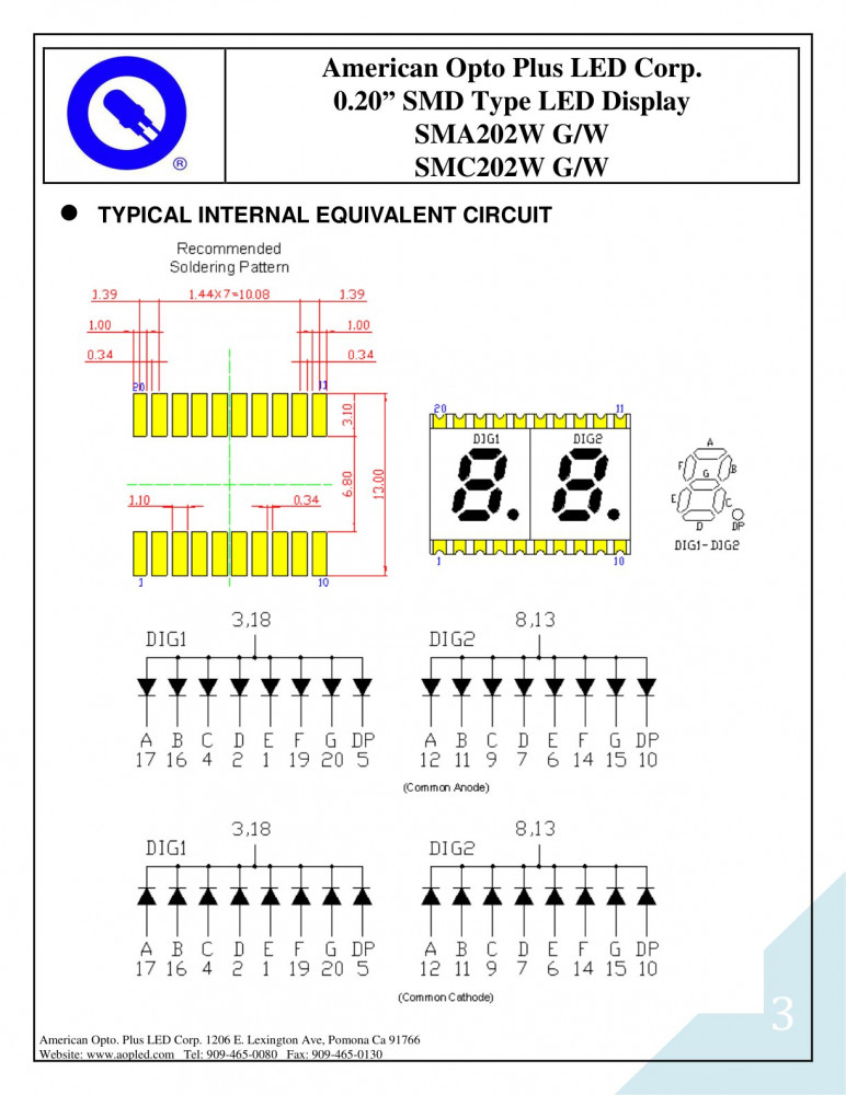 SMC202W datasheet page 3