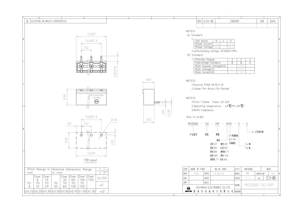 MAX MX2EDGRC-7.62-06P-GN01-Cu-A technical document preview